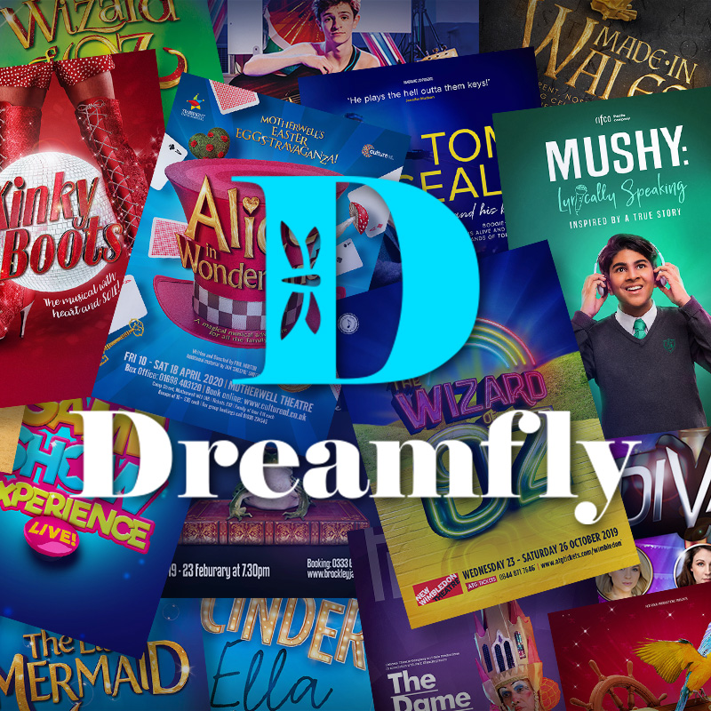 Theatre Poster Designs - Dreamfly | Graphics for plays, musicals & pantos